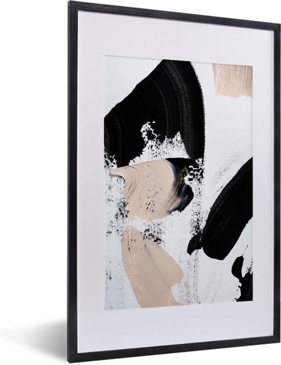 Fotolijst incl. Poster - Verf - Abstract - Design - 40x60 cm ...