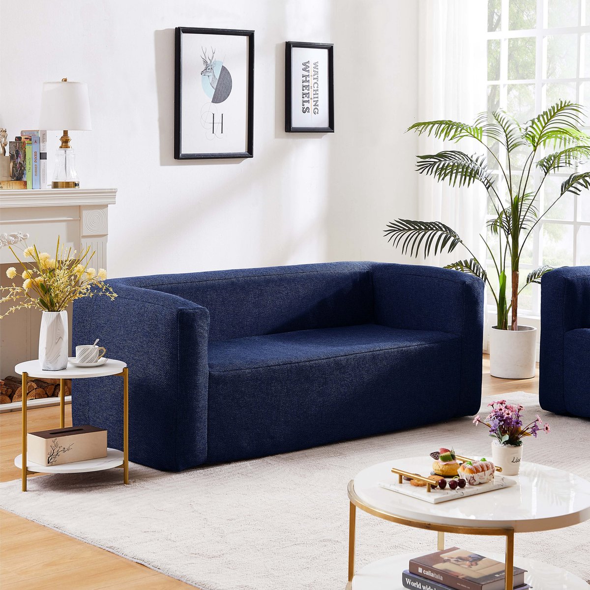 Terracotta - Volledige opblaasbare woonkamer set - Zetel - Bank ...