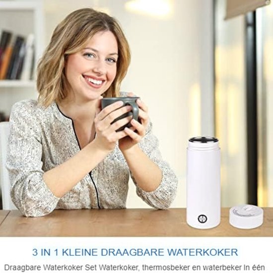 Gratyfied - Draagbare Waterkoker - Reiswaterkoker- Mini Waterkoker ...