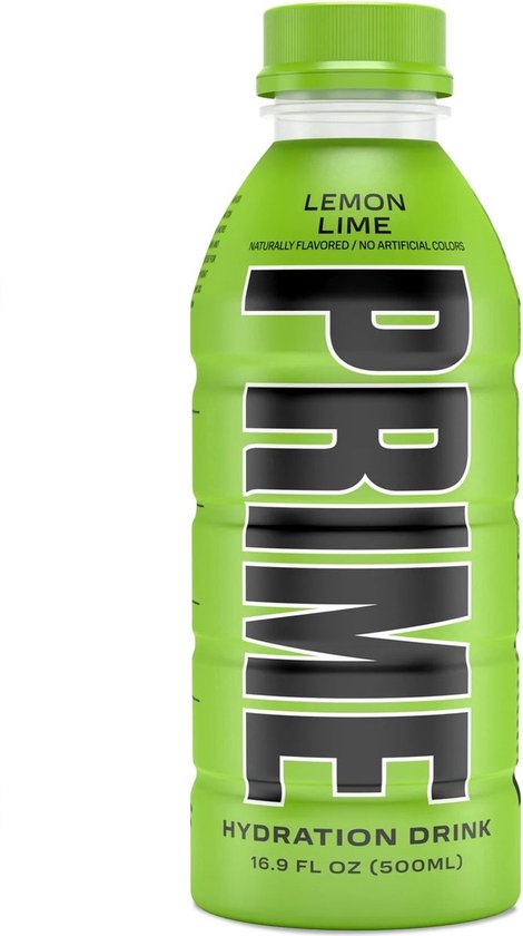 PRIME Hydration Drink Lemon Lime Fles (500ML) (STATIEGELD FLES) | bol.com