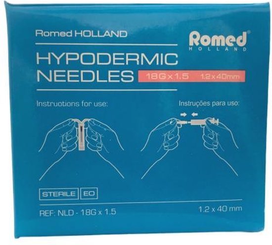 Romed 100st injectienaald 18G x 1.5 - steriele naalden ...