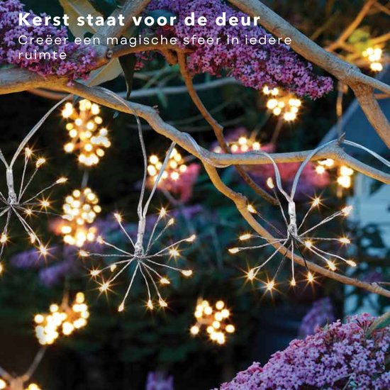 Cheqo® Lichtsnoer Vuurwerk - Fireworks - LED-Slinger - Tuinlampjes ...