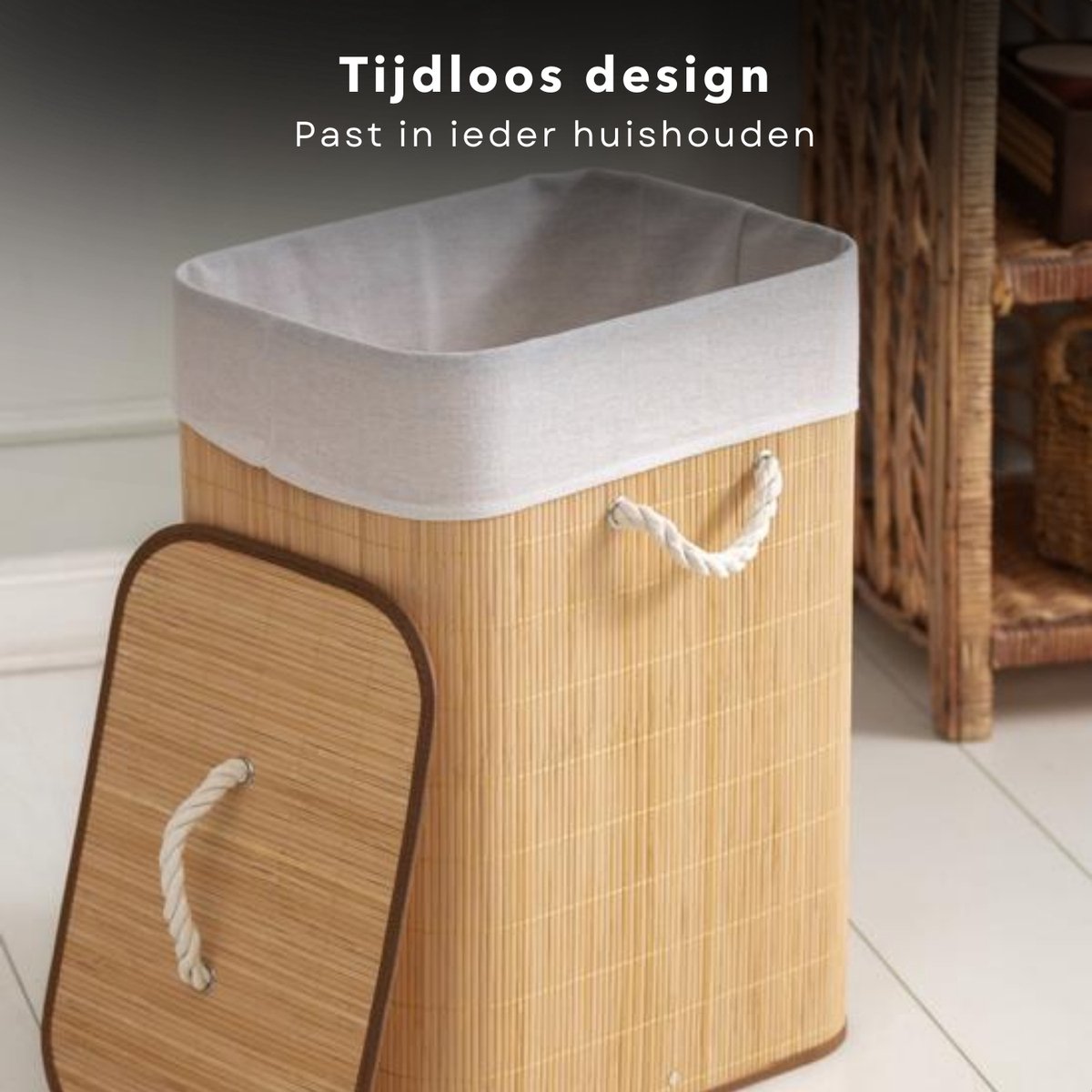 Cheqo® Opvouwbare Wasmand - Linnenmand - Wasbox - Wassorteerder ...