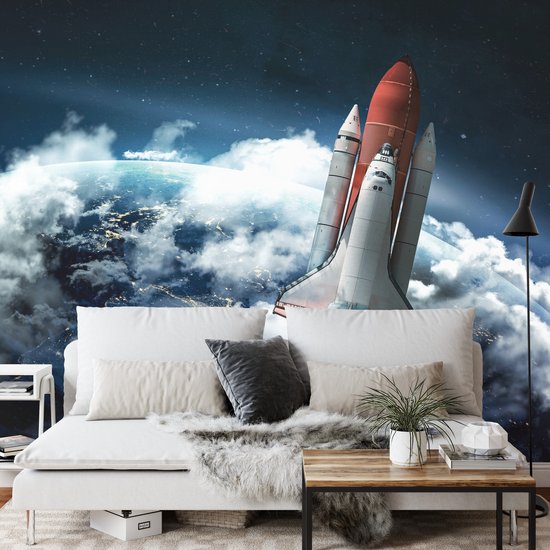 Fotobehang Spaceshuttle Verlaat De Aarde | bol