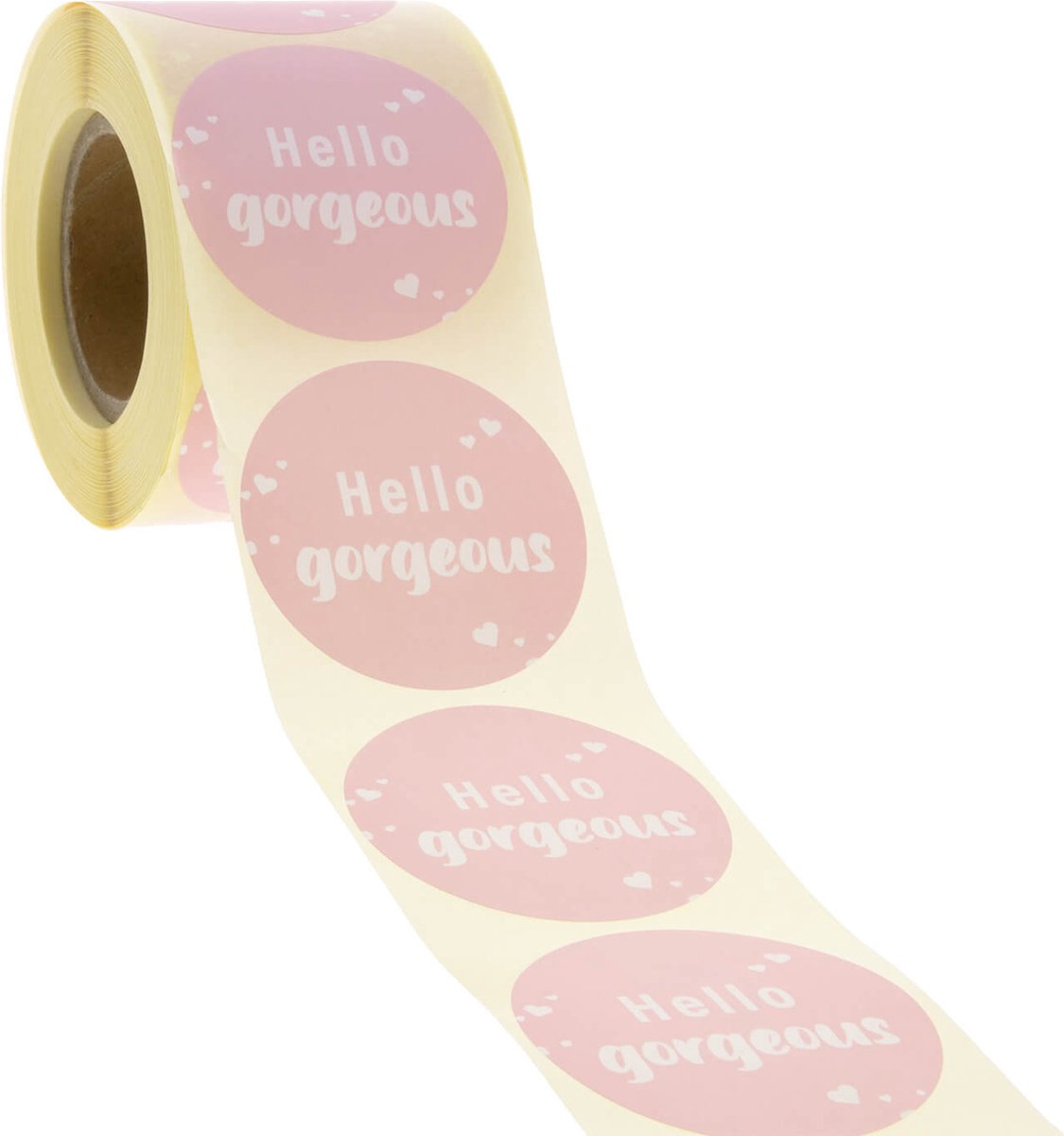 Cadeau stickers - 500 stuks - 'Hello Gorgeous' - 50 mm - Stickers ...