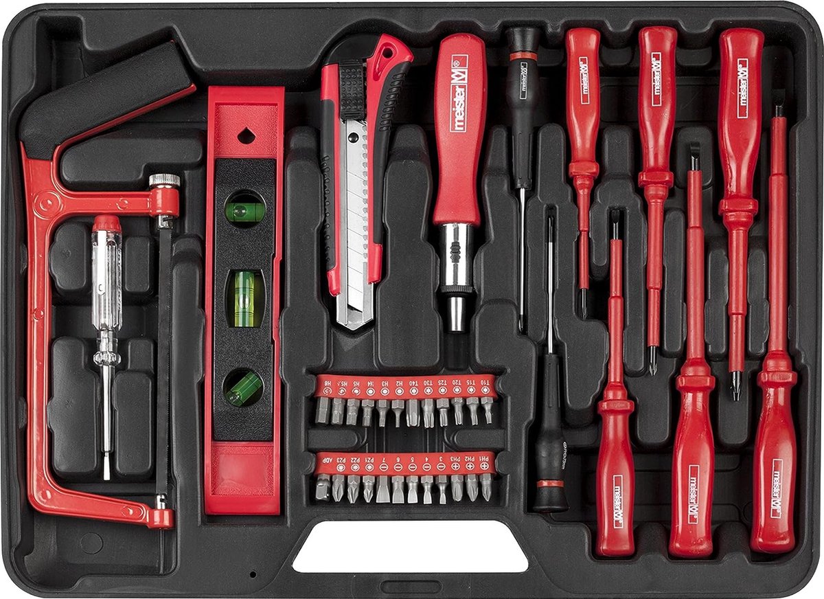 Huishoudelijke koffer, 60-delig, gereedschapsset, gereedschap voor ...