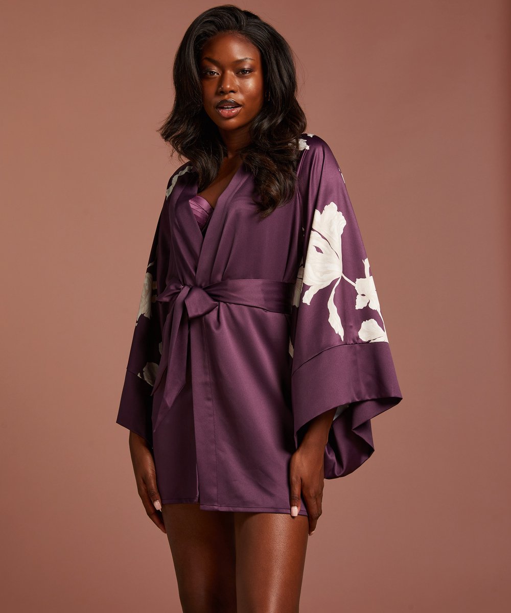 Hunkemöller Kimono Isla Paars XL/XXL | bol.com