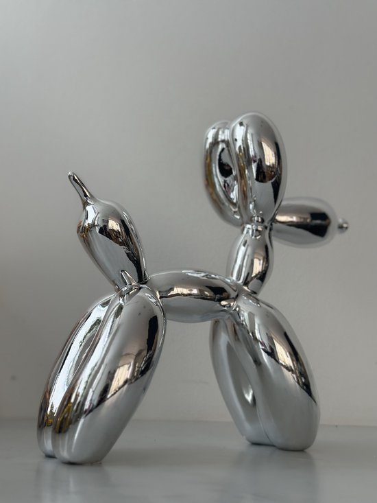 Balloon Dog XXL - 30 CM - Ballon Dog - Replica Jeff Koons - XL - Argent ...