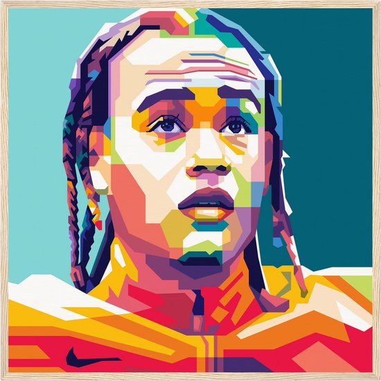 Poster Xavi Simons | posters Poster Xavi Simons | 50 x 50 cm voetbal ...