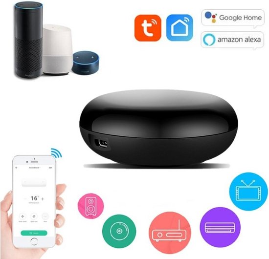 Tuya Universele Afstandbediening Wifi Ir Hub Met Bediening Via App