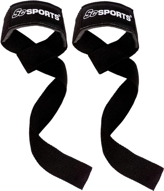 ScSPORTS - Set 2 stuks Gevoerde Lifting Straps voor krachttraining ...