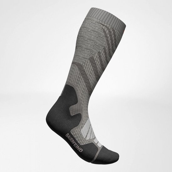 Bauerfeind Outdoor Merino Compression Socks, Women, Stone Grey, 39-42 ...