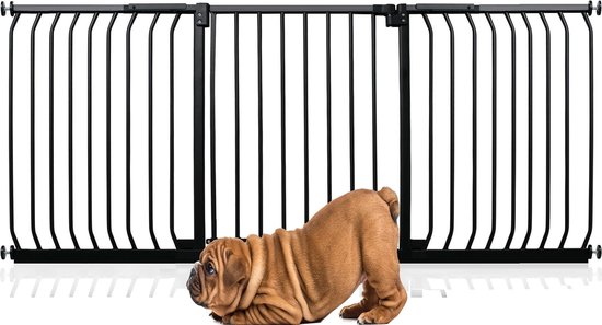 Bettacare Huisdierenhek Elite, Hondenhek, 197cm - 206cm, Mat Zwart | bol
