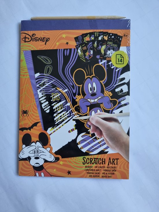 Halloween Mickey Disney Scratch Art, 14 illustraties, kindercadeautje ...