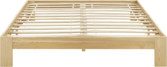 Houten Bed Cristóbal - Grenen - Met Bedbodem - 140x200 cm - Houtkleurig ...