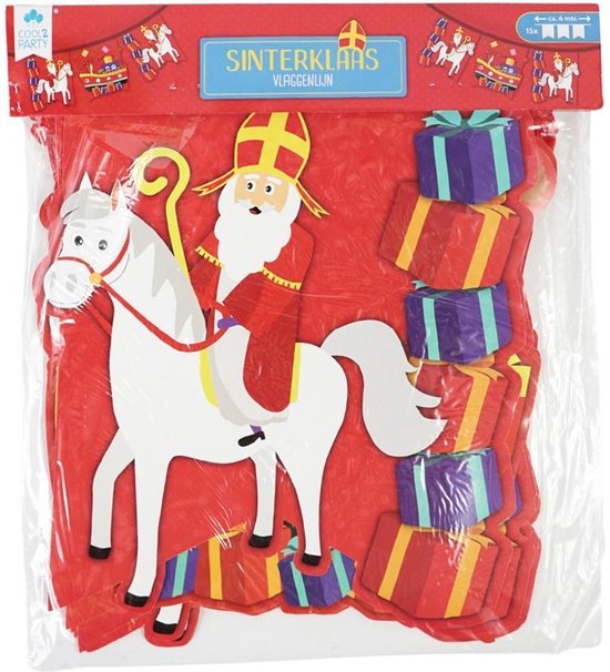 Sinterklaas vlaggenlijn 6 meter - sinterklaas decoratie / versiering ...