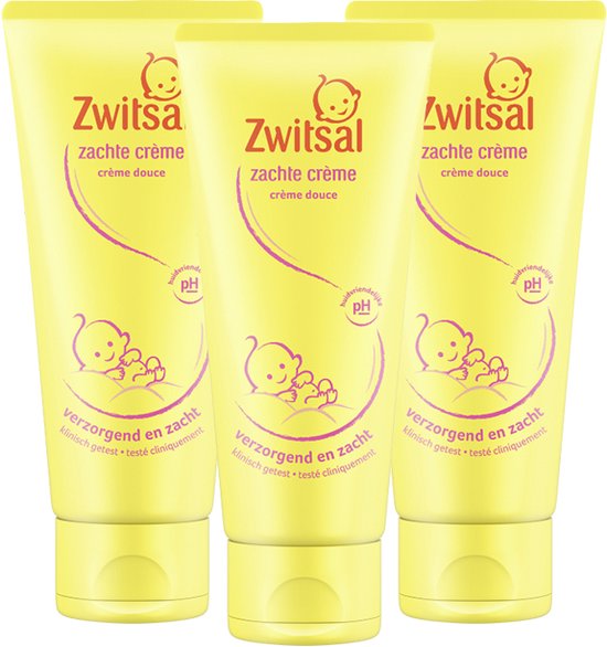 Zwitsal - Zachte Creme - 3 x 100ml - Voordeelpack | bol