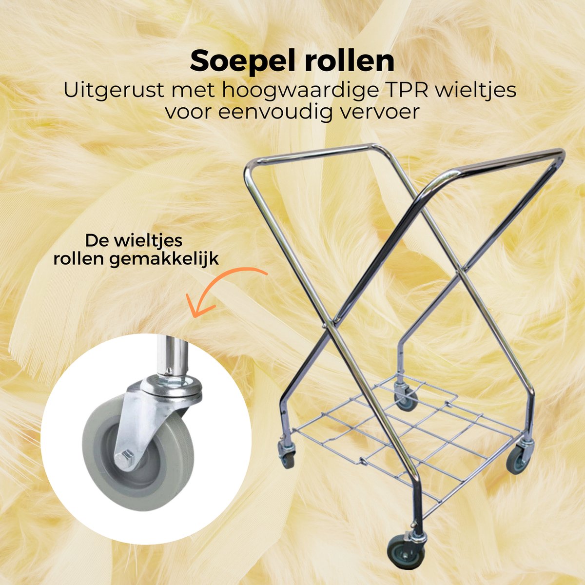 Silvermile Linnenwagen - Wastrolley - Waswagen hotel - Wasgoed trolley ...