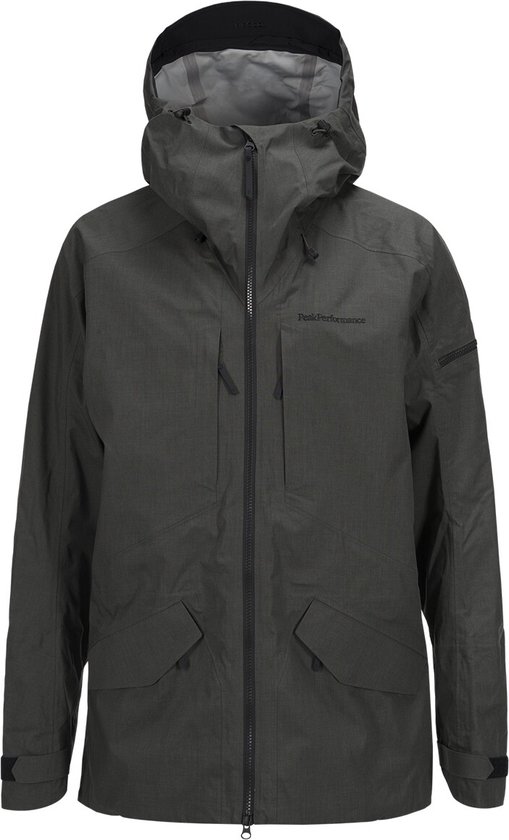 PEAKPERFORMANCE MEN'S MELANGE TETON SHELL SKI JACKET BLACK OLIVE-L | bol