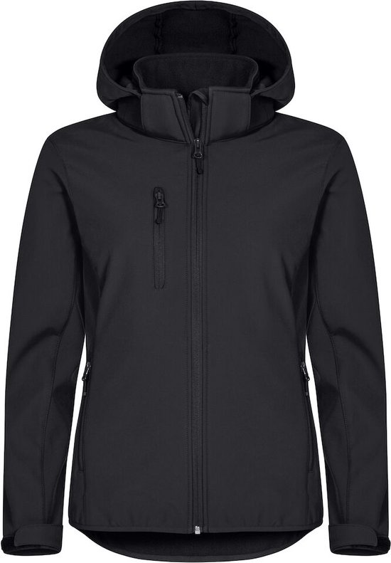 Clique Basic Hoody Softshell Ladies 020917 - Zwart - S | bol