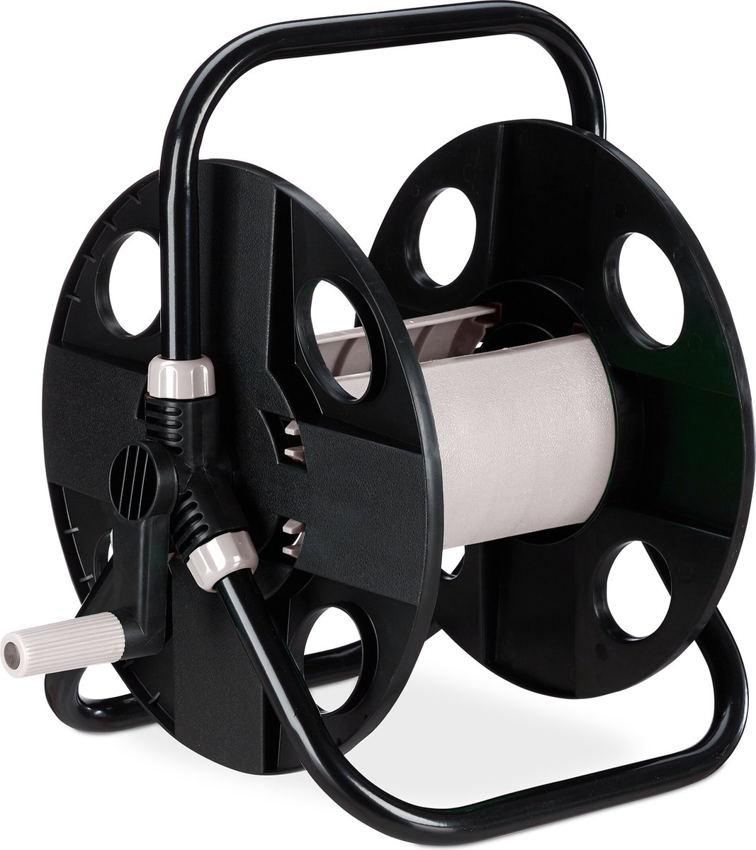 Relaxdays tuinslanghaspel - kunstof & staal - haspel voor slang van 30 ...