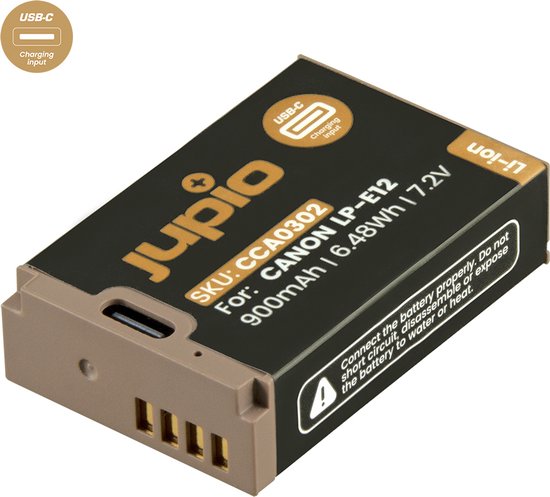 LP-E12 *ULTRA C* (USB-C input) 900mAh | bol
