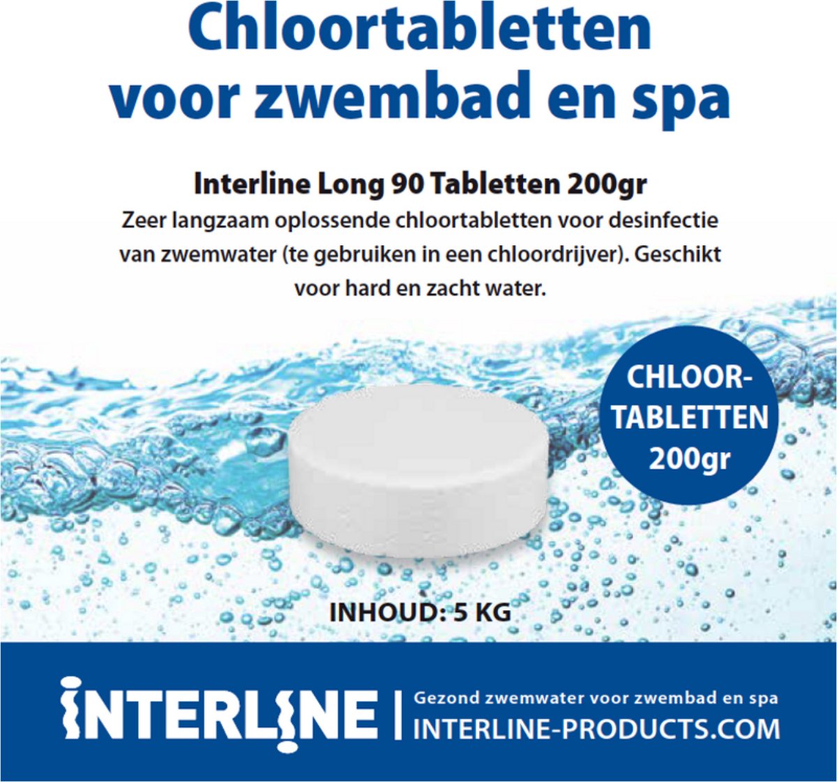 Interline Chloortabletten 200 gram 5 kg - Inclusief 25 pH & Chloor ...