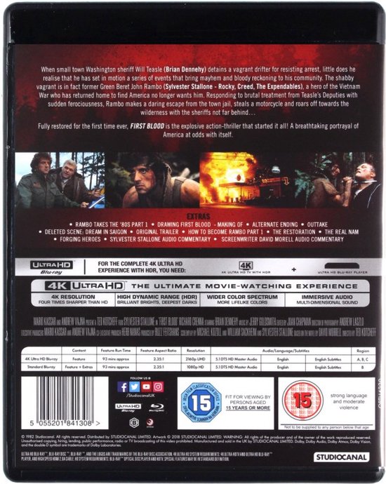 First Blood (Blu-ray), Bill McKinney | Dvd's | bol