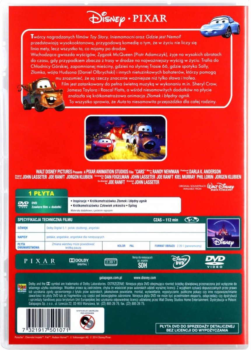 Cars [DVD] (Dvd), Sarah Clark | Dvd's | bol.com