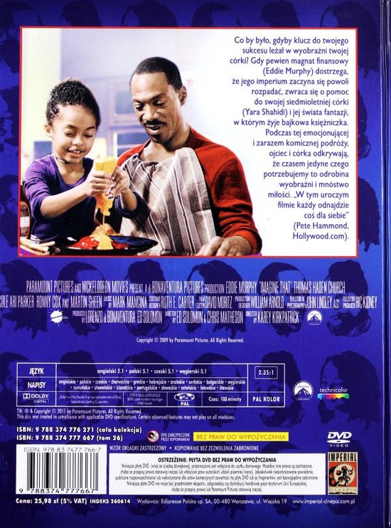 Imagine That [DVD] (Dvd), Thomas Haden Church | Dvd's | bol