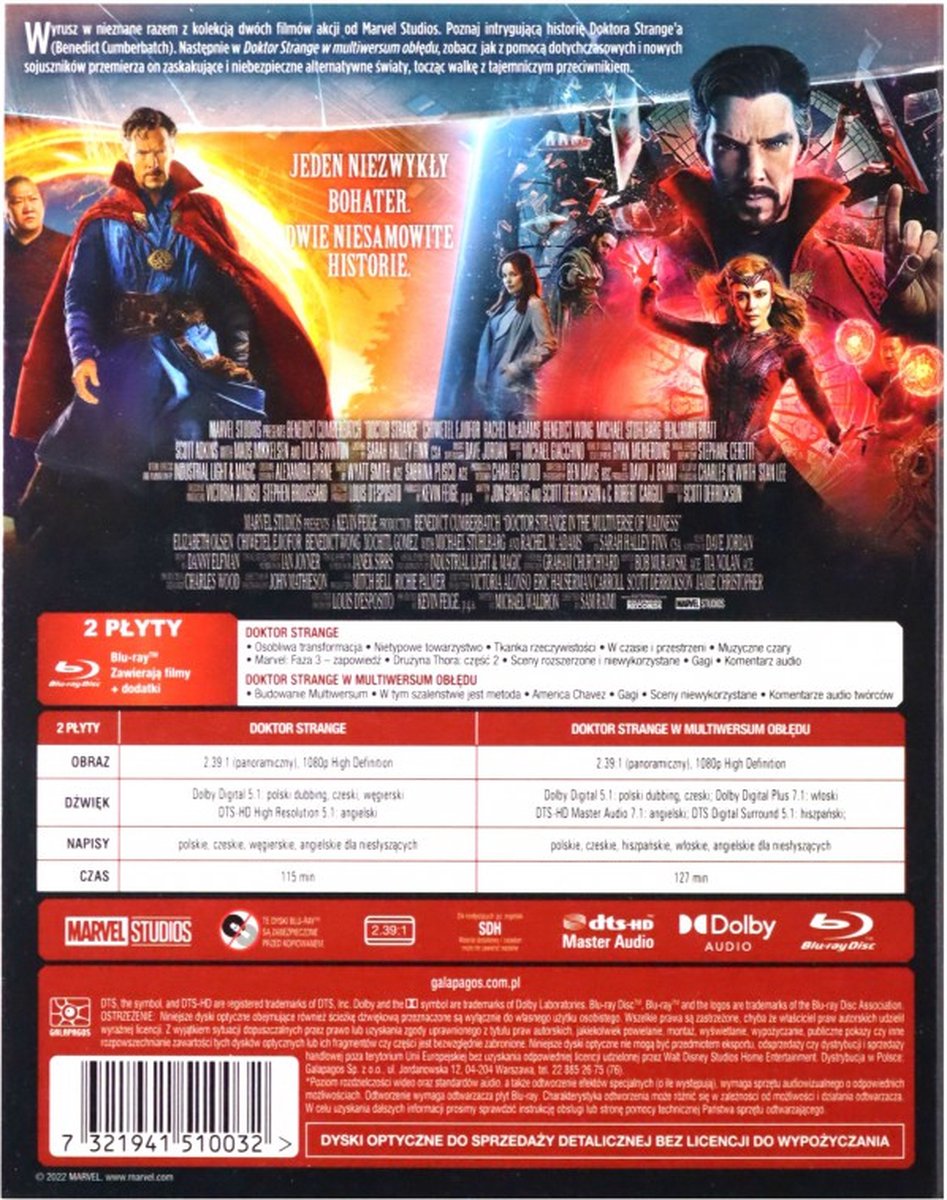 Doctor Strange in the Multiverse of Madness [2xBlu-Ray] (Blu-ray ...