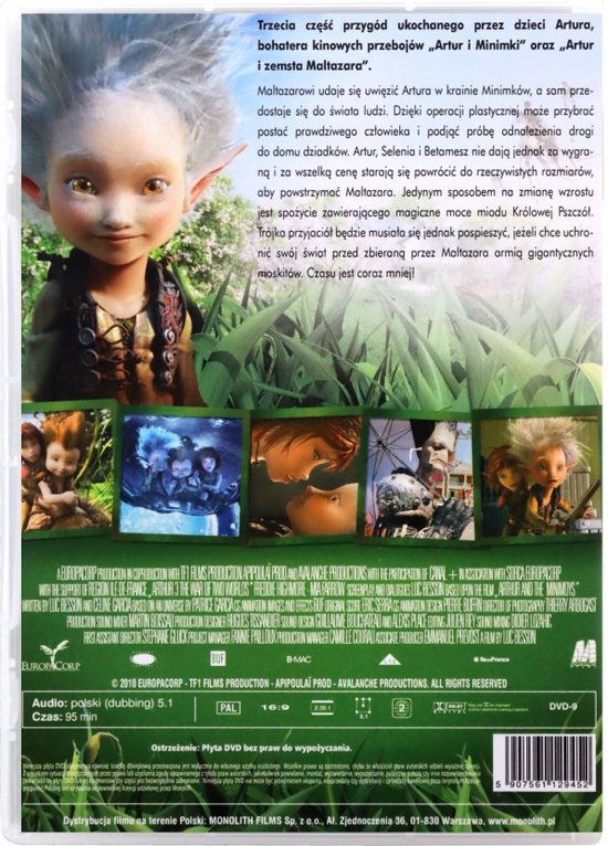 Arthur 3: De Strijd tussen De Twee Werelden [DVD] (Dvd), Freddie ...