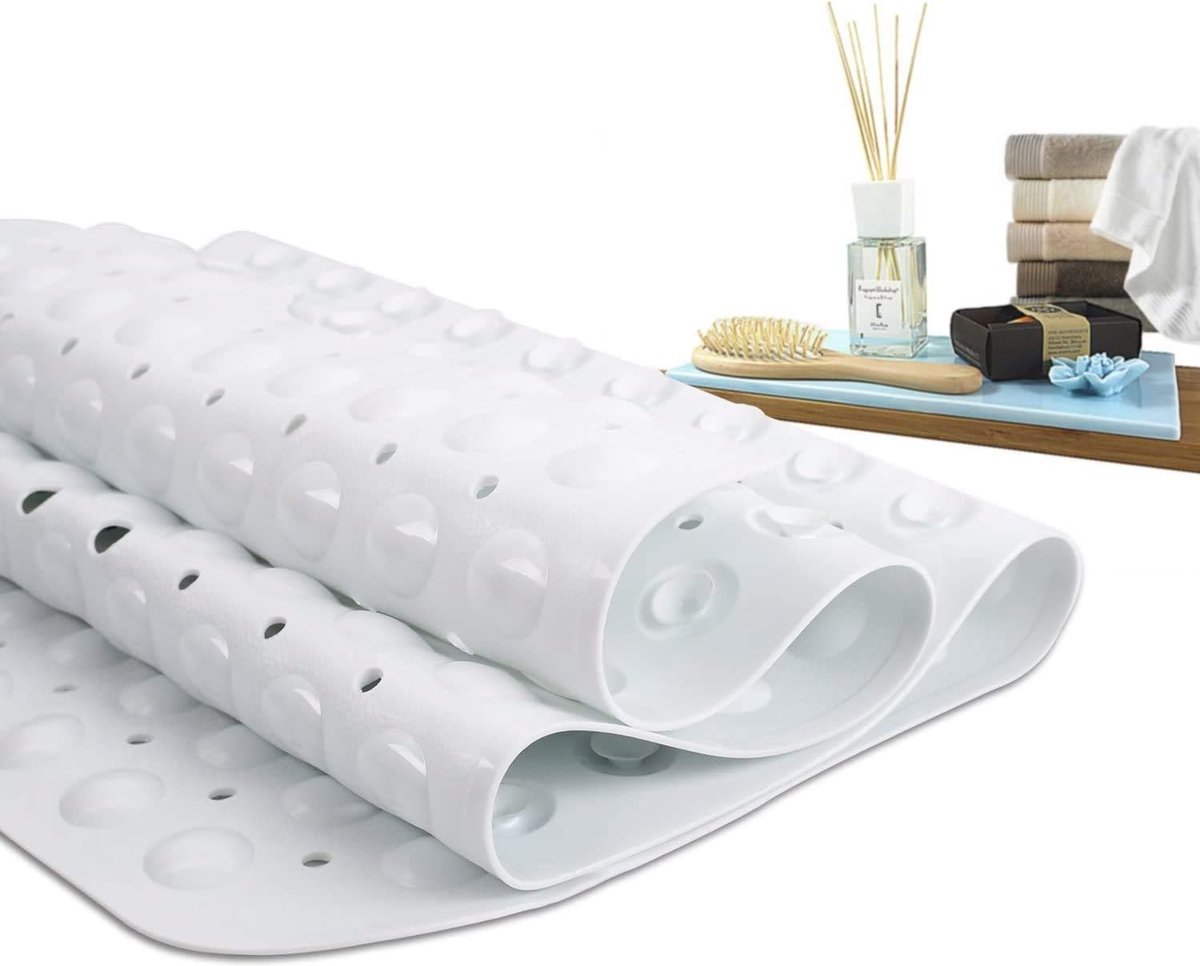 Lange badmatten 100 x 40 cm badmat bad anti-slip anti-schimmel rubber ...