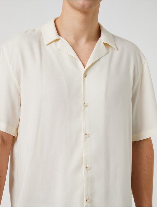 Koton Basic Shirt Short Sleeve Turndown Collar Ecovero® Viscose | bol.com