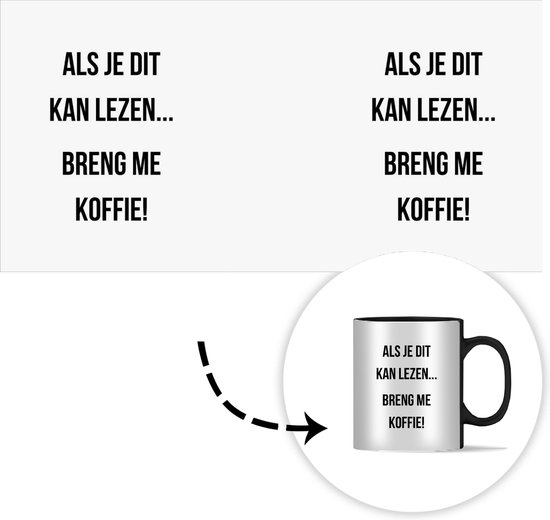 Magische Mok - 275 ML - Koffiemok Collega - Koffietas geschenk - Koffiebeker Papa -... | bol