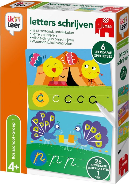 Jumbo Ik Leer Letters Schrijven - Educatief Spel om Letters te Oefenen ...