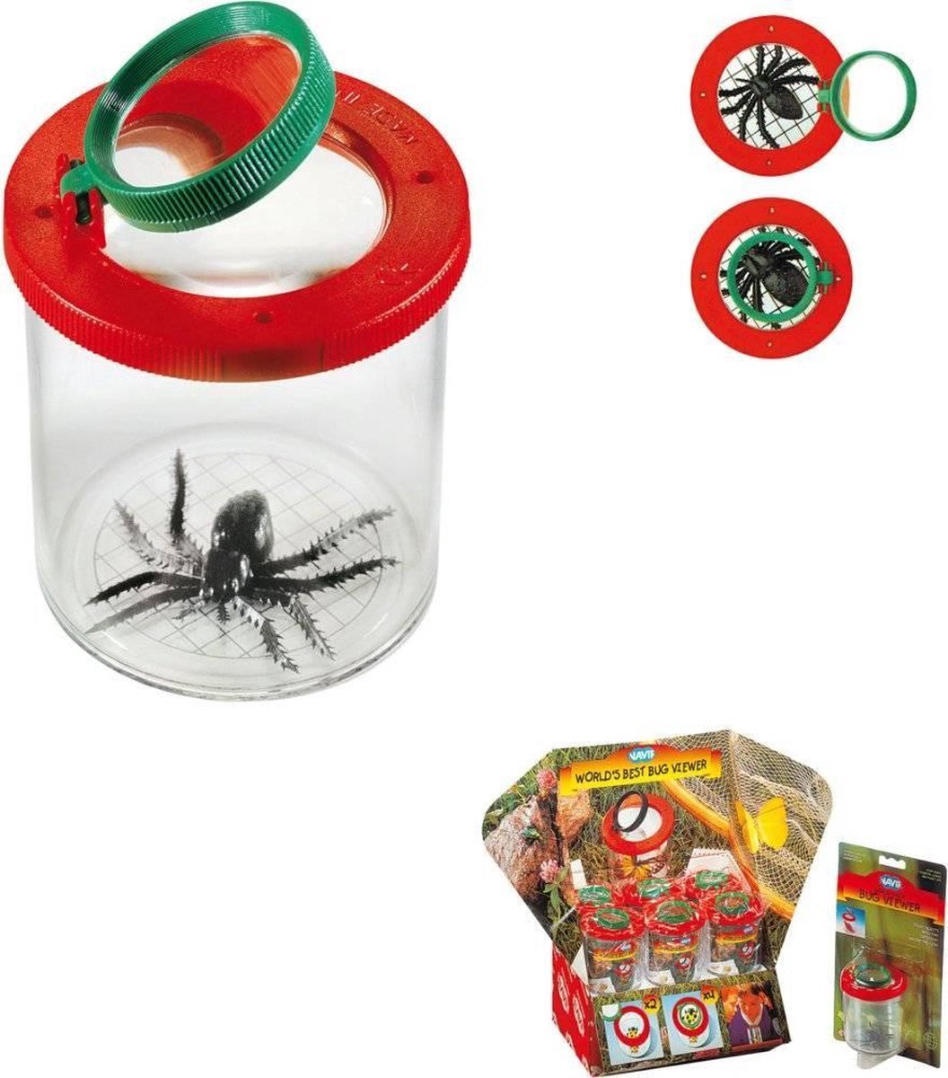 Insectenpot_Met_Spin_Junior_7,5_Cm_Transparant_2-delig - van Heble ...
