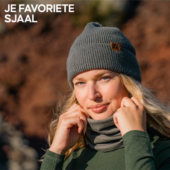 DANISH ENDURANCE Colsjaal met Merinowol- Veelzijdig - Grijs | bol