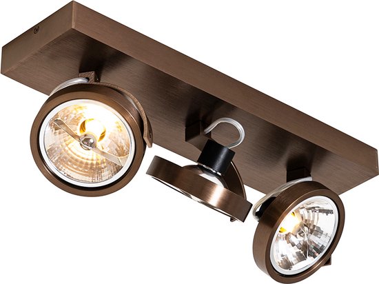 QAZQA go - Design Plafondspot | Spotje | Opbouwspot - 3 lichts - L 45.4 ...