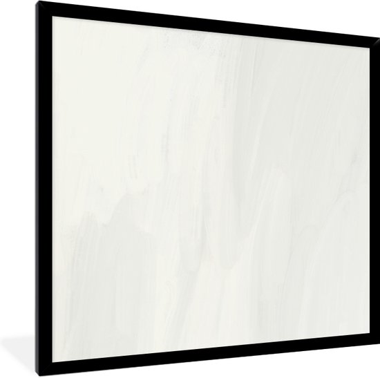 Fotolijst incl. Poster - Taupe - Abstract - Wit - 40x40 cm ...