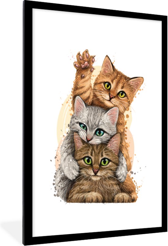 PosterMonkey - Poster - Fotolijst - Kittens - Katten - Dieren ...