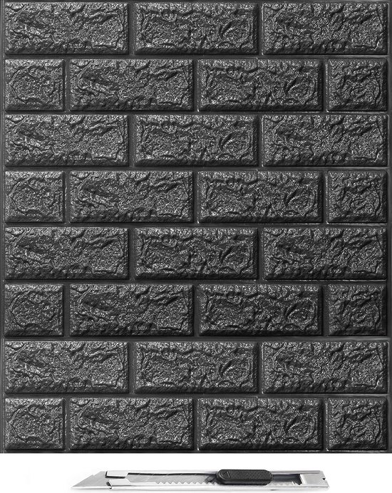 Wandpanelen 3D Baksteen Behang Art Foam Zelfklevend Behang Muurstickers ...
