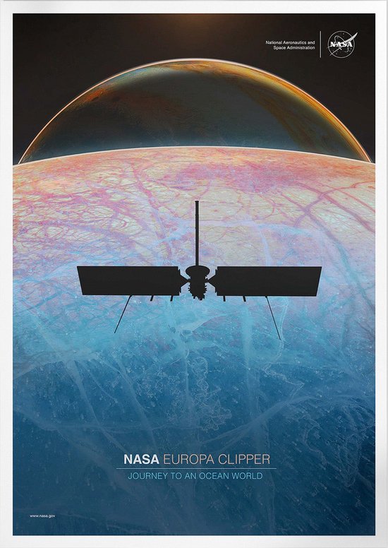 Europa Clipper Journey | Space, Astronomie & Ruimtevaart Poster | A3 ...