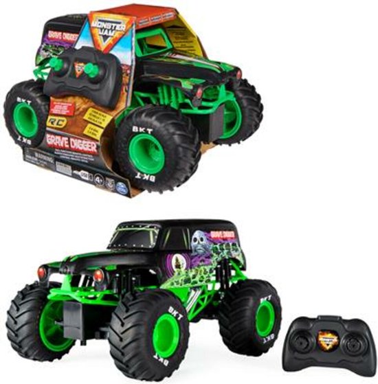 Monster Jam RC - officiële op afstand bestuurbare Grave Digger ...