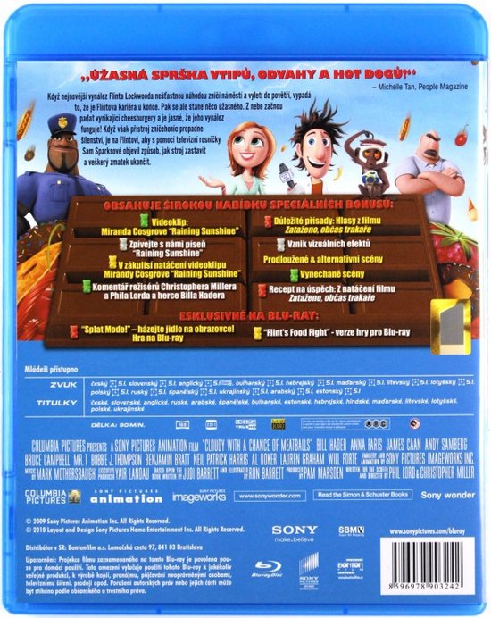 Cloudy with a Chance of Meatballs [Blu-Ray] (Blu-ray), Anna Faris | Dvd's | bol.