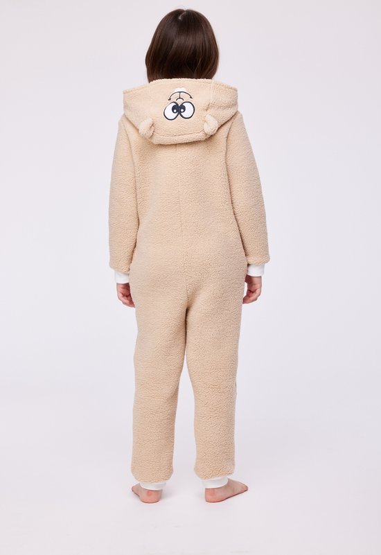 Woody onesie unisex - haas - beige - 232-10-ONJ-M/127 - maat 140 | bol.com