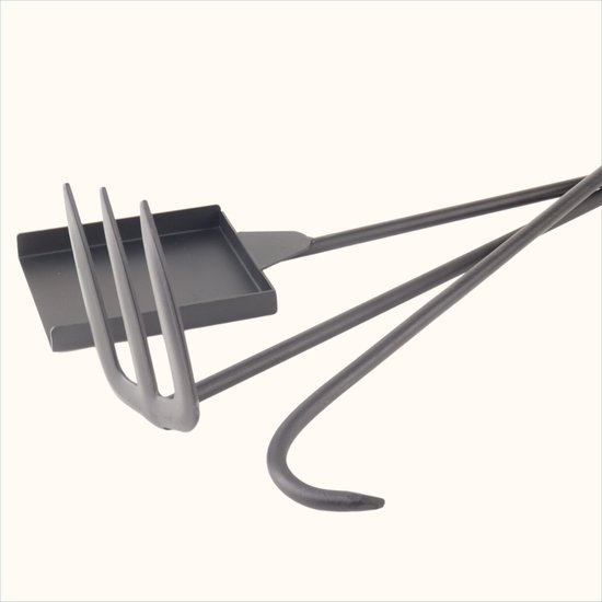 HIXA Haardset - Houtkachel - 3-delig - Pook - Hark - Kolenschep ...