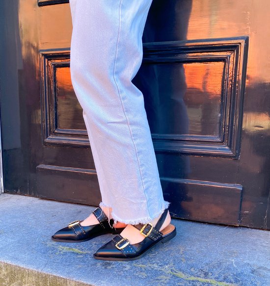 DWRS label Port Isabel black slingbacks | bol