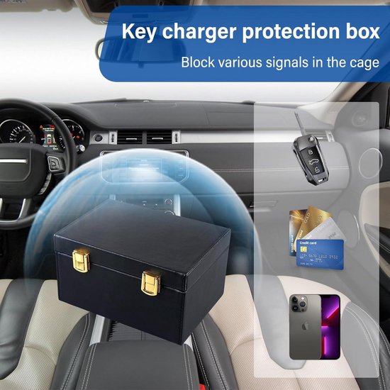 RFID-blokkerende Faraday Box voor autosleutels - Keyless Go beschermbox ...