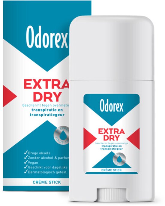 Odorex Extra Dry Stick - 3 x 40 ml - Voordeelverpakking | bol